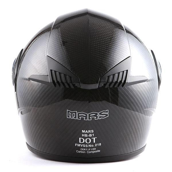 MARS Genuine Carbon Fiber Motorcycle Modular Flip up Full Face Helmet ...